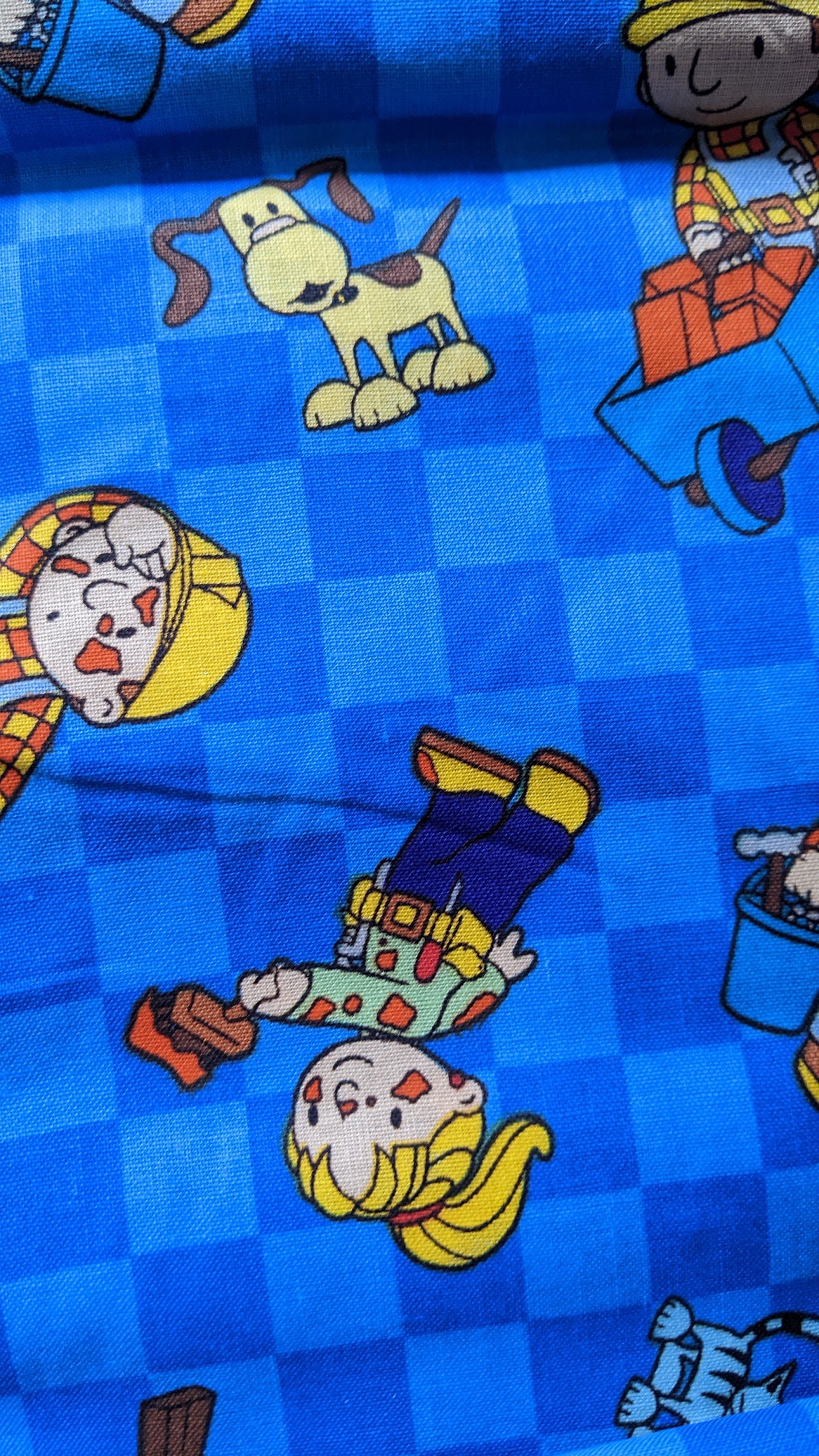Bob the Builder 100% Cotton Quilting Cranston Fabric 1.55 Meters Gift ...