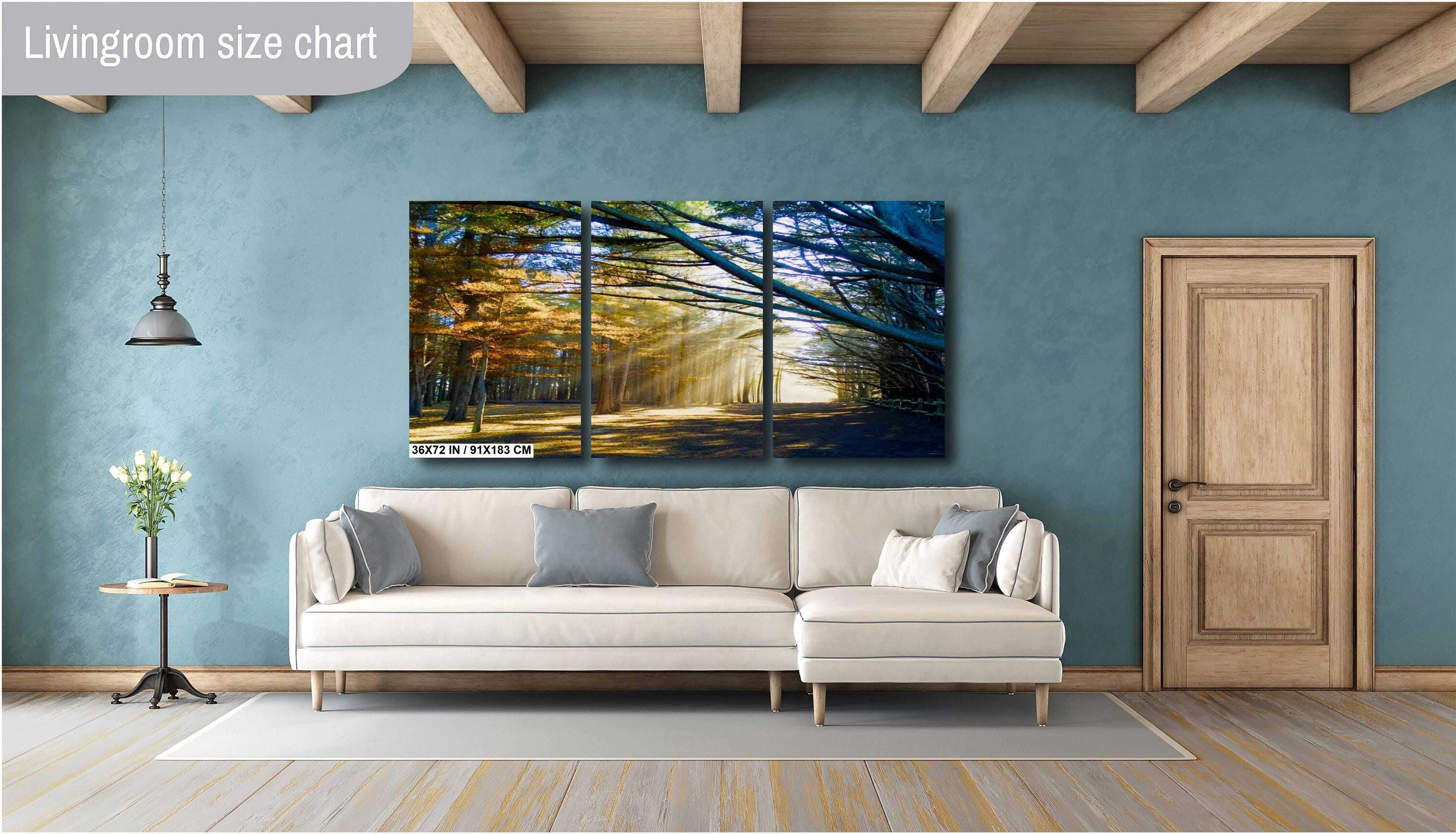 Golden Mist Forest Print – Lake Arrowhead Sunrise Canvas Wall Art - Etsy