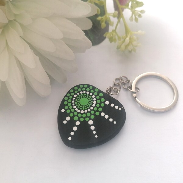 Dot Mandala Keychain - Etsy