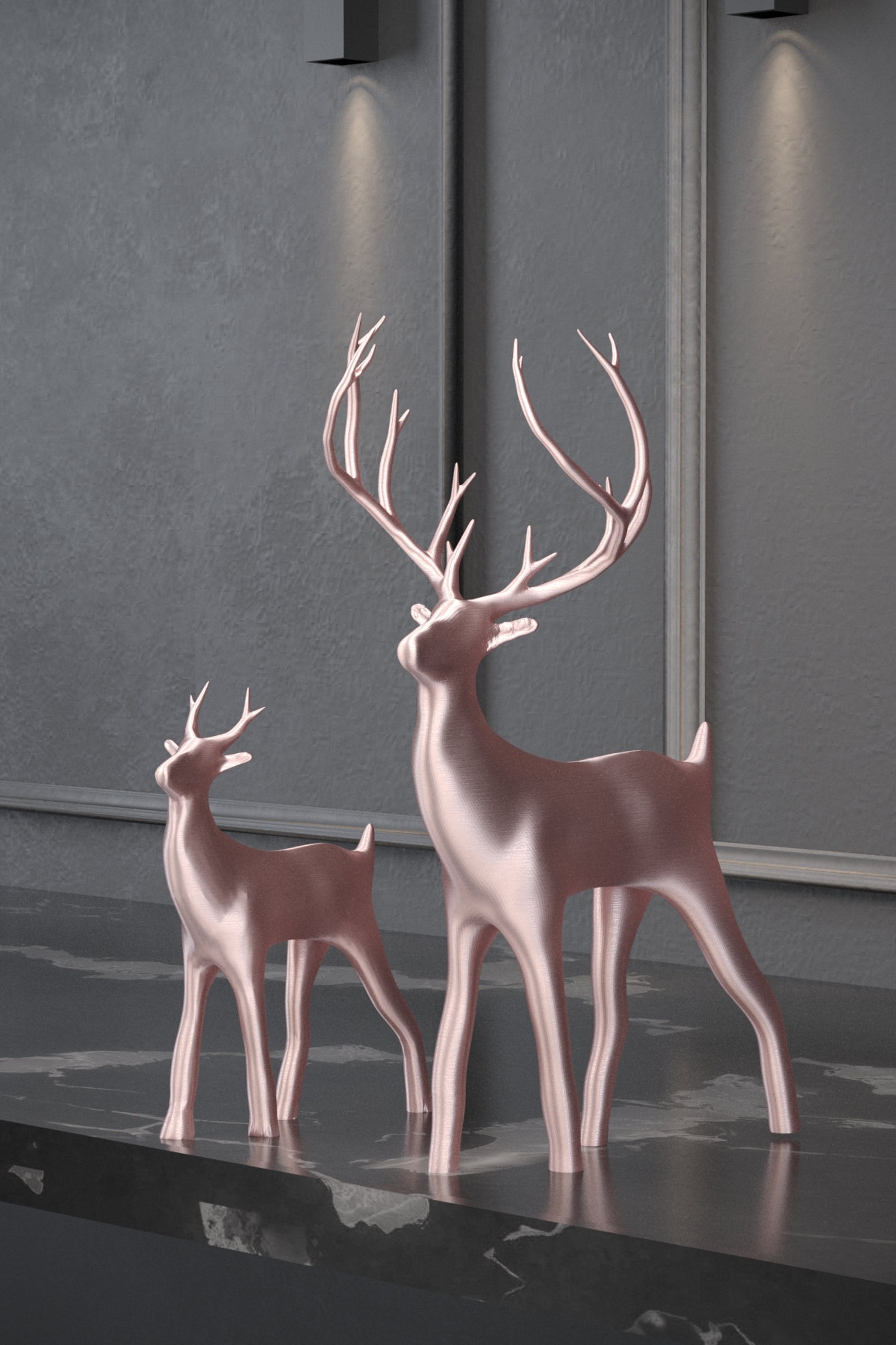 Deer Statue Decorative Deer Sculpture Statues for Home Decor - Etsy