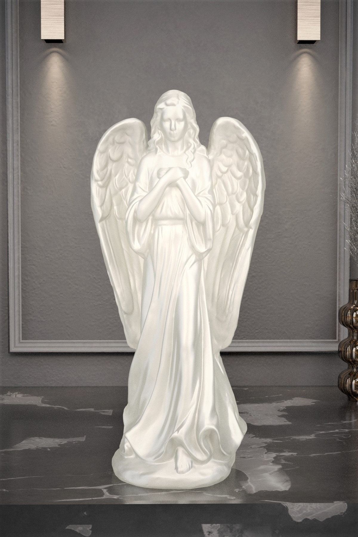 Angel Statue, Decorative Wing Angel Women Sculpture, Statues for Home ...