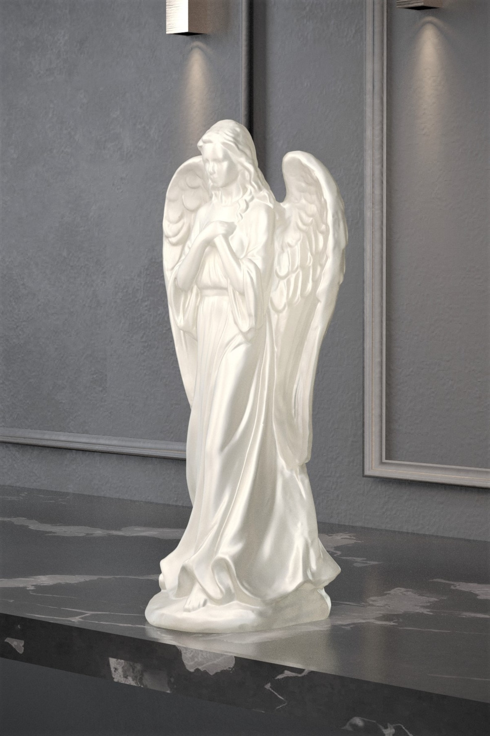 Angel Statue, Decorative Wing Angel Women Sculpture, Statues for Home ...
