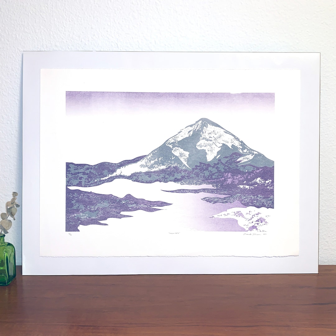 Magma Carta Lithograph Print With World Map - Etsy