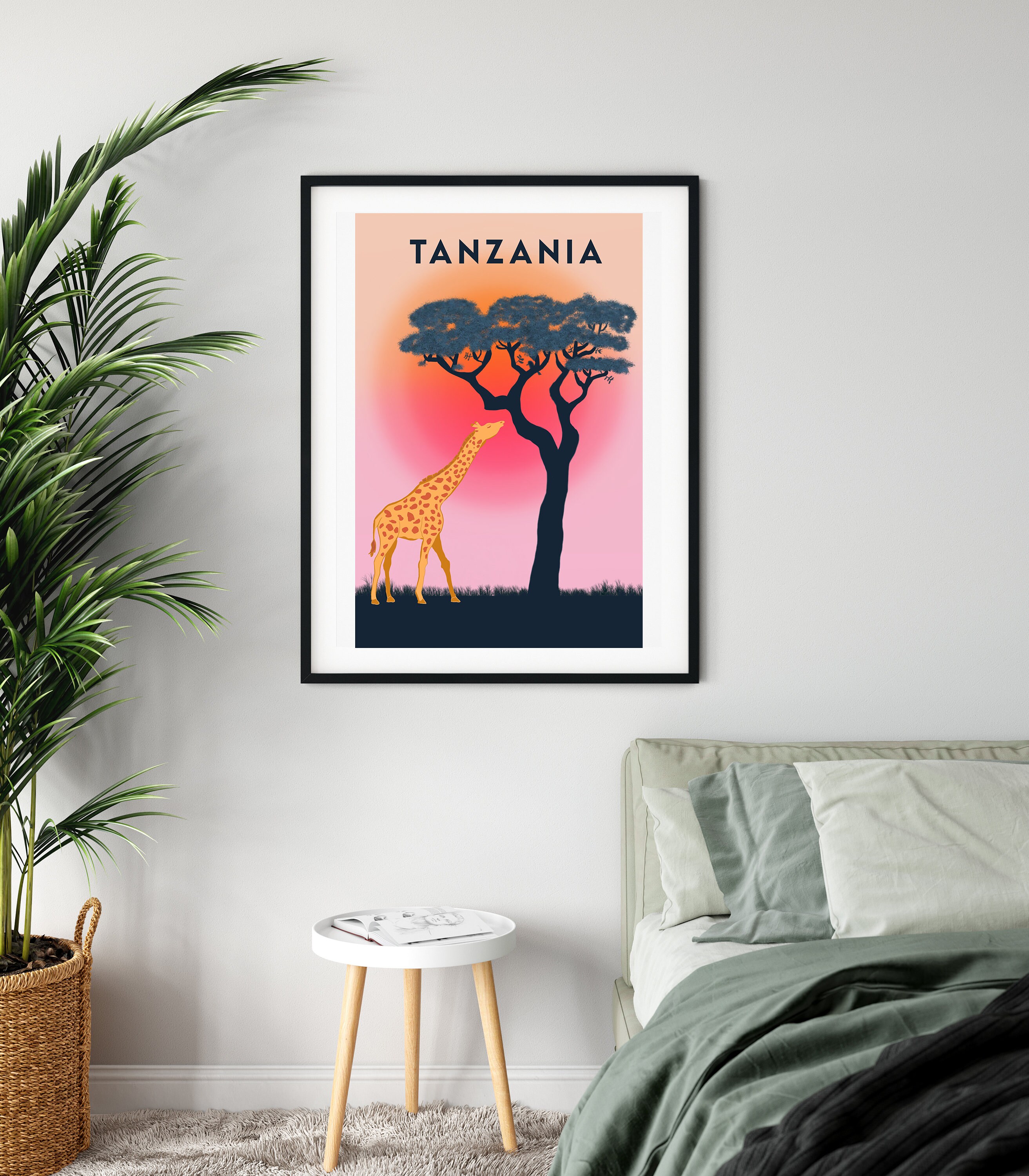Tanzania Travel Poster Africa Print Africa Wall Art Instant - Etsy UK