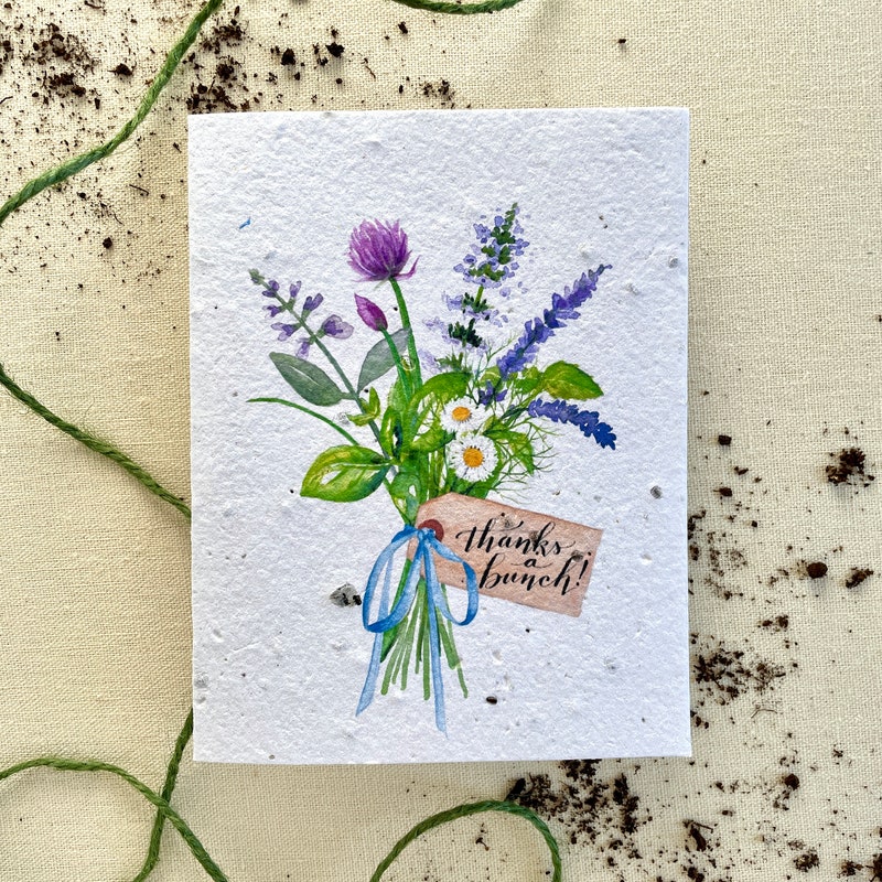 Foliage Thank You Cards - Etsy