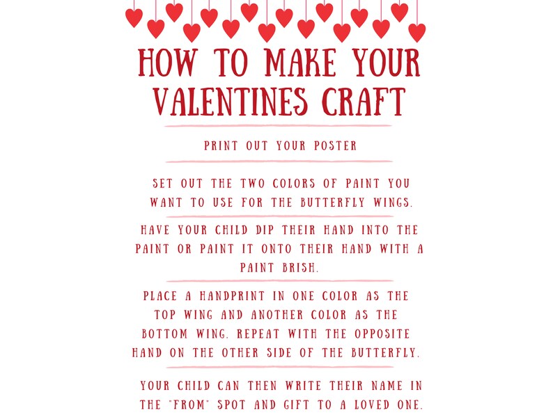 You Make My Heart Flutter Butterfly Valentine | Kids Keepsake Craft for ...