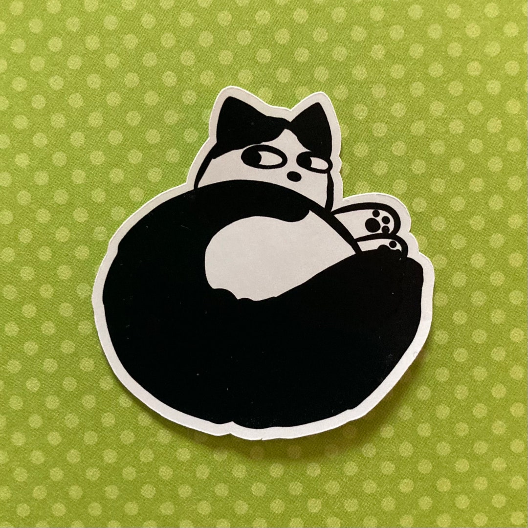 Surprised Cosmo Sticker- Funny Cute Cat 2 Inch Sticker - Etsy