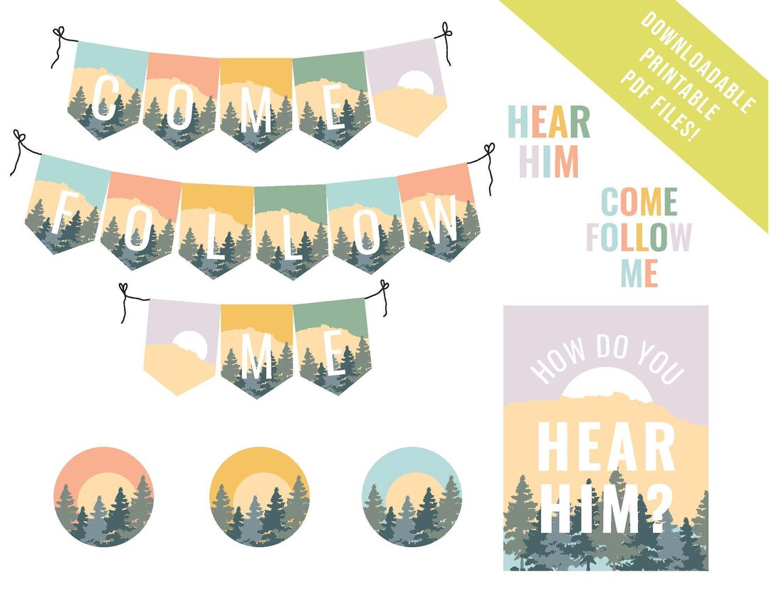 Come Follow Me Bulletin Board DOWNLOADABLE - Etsy