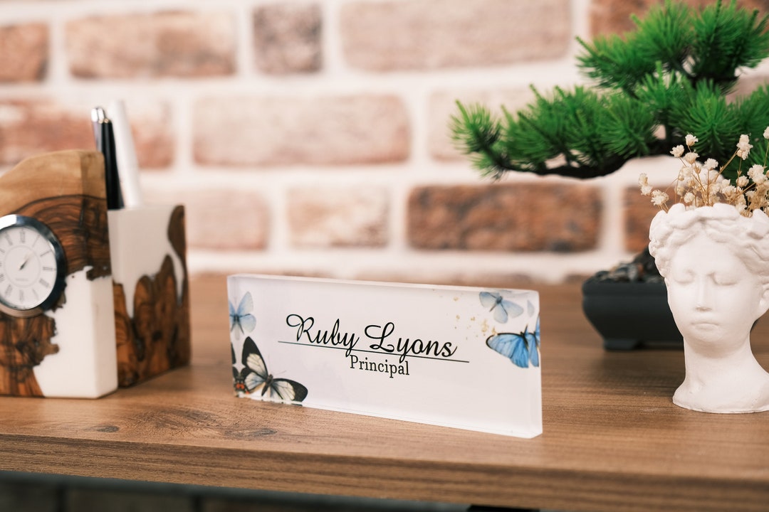 Phd Gift Custom Office Desk Nameplate, Phd Graduation Gift, Coworker ...