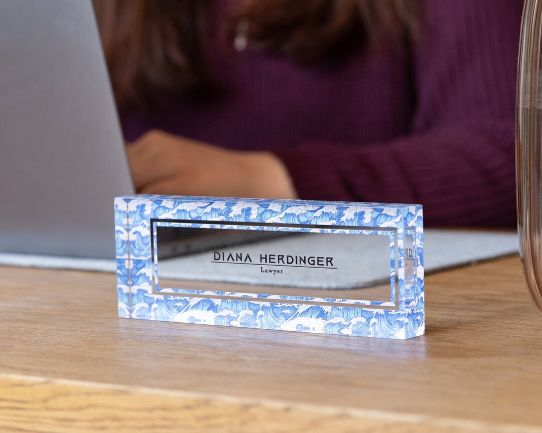 Personalized Office Name Plate, Custom Name Sign, Office Decor Custom ...