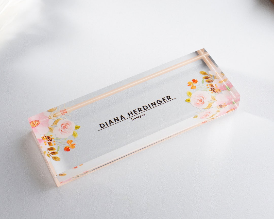 Graduation Gift Name Plate, Personalized New Job Gift, Desk Name Plate ...