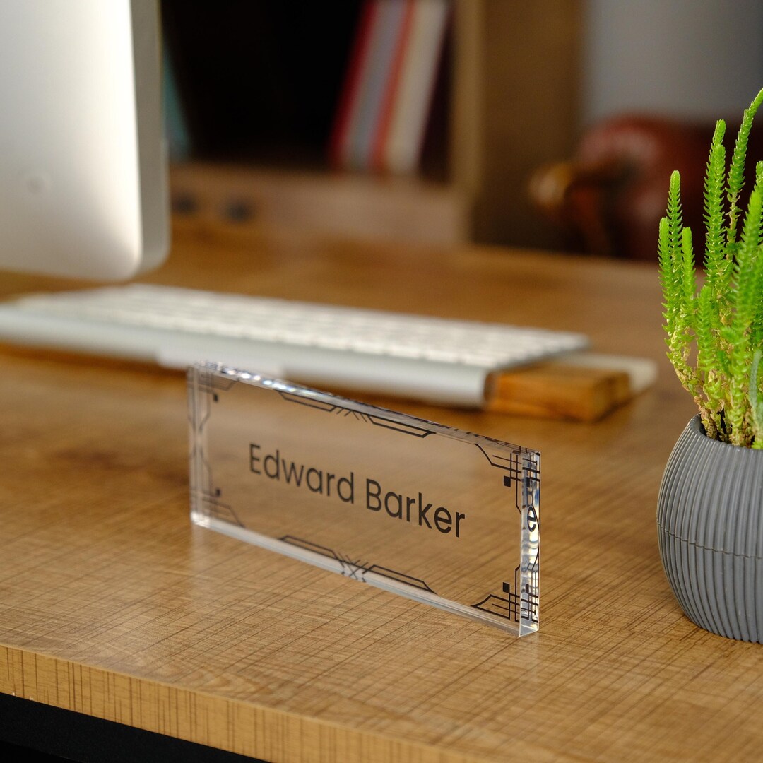 Personalized Office Name Plate, Custom Name Sign, Office Decor Custom ...