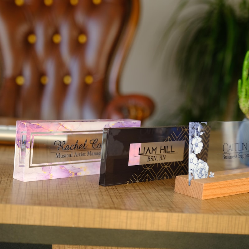 Desk Name Plate - Etsy