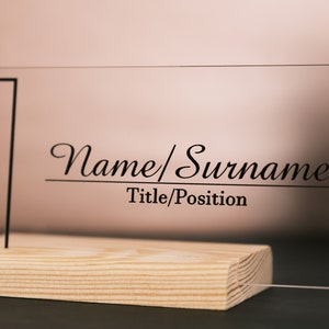 Personalized Company Logo Name Plate Custom Logo Name Plate - Etsy