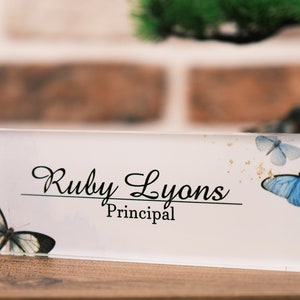 Phd Gift Custom Office Desk Nameplate, Phd Graduation Gift, Coworker ...