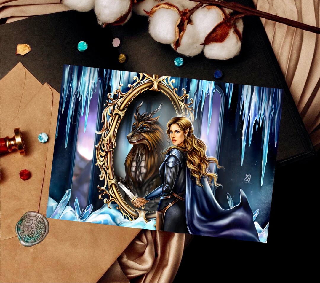 Feyre and Ouroboros Mirror Acotar Acomaf Officially Licensed SJM - Etsy