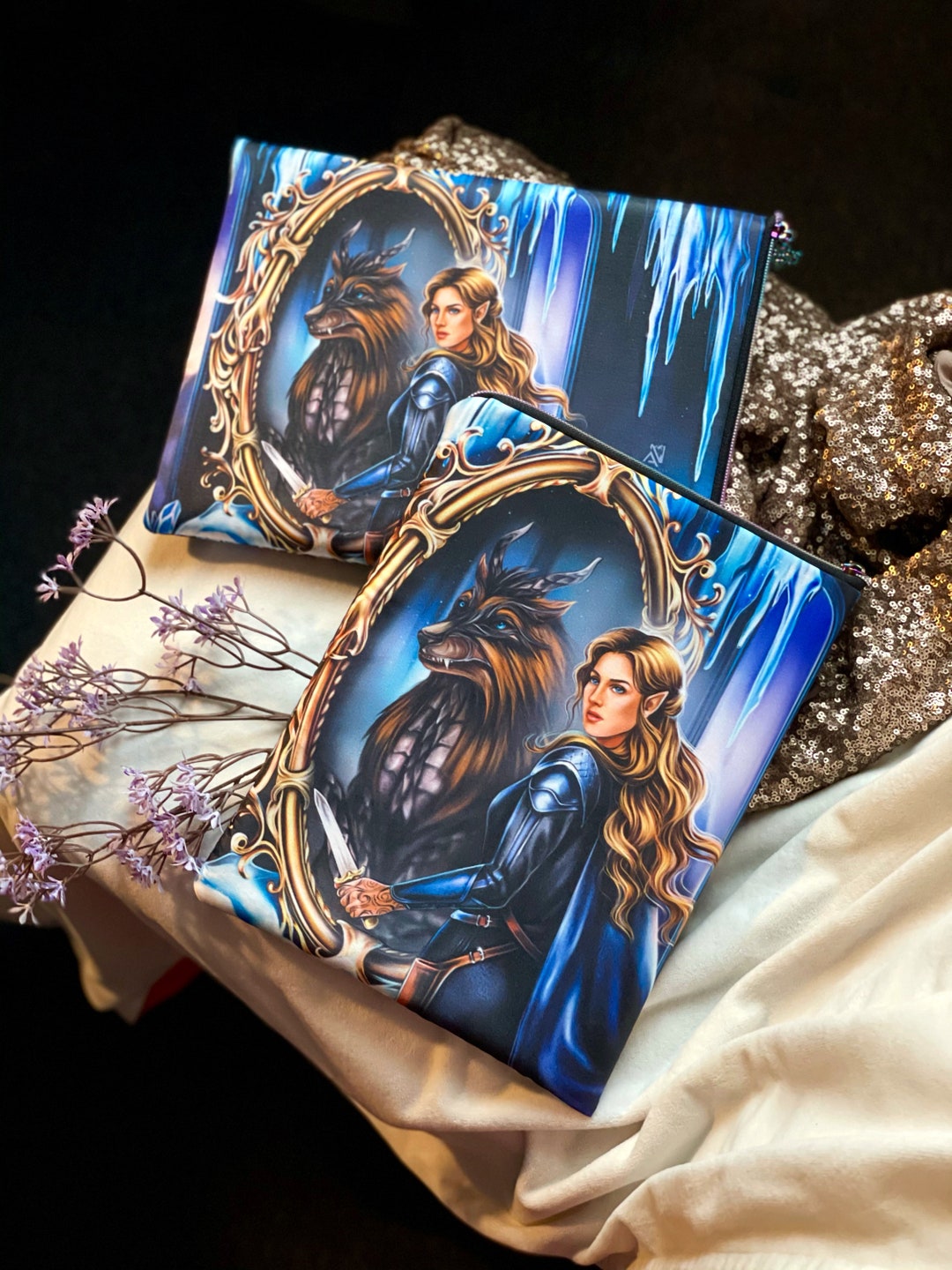 Feyre and Ouroboros Mirror Booksleeve Hardcover, Kingle and Big Size Officially Licensed by SJM ...