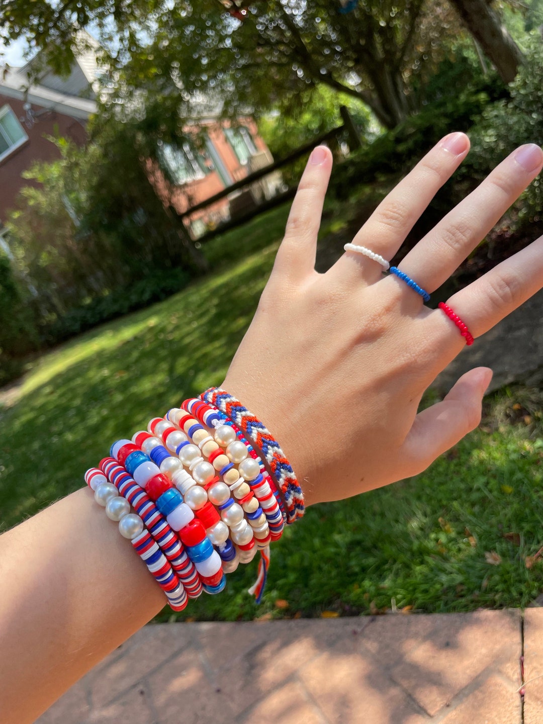 4th of July Bracelets and Rings, 4th of July, 4th of July Jewelry, 4th ...