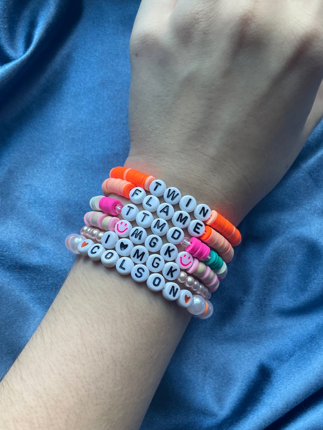 Mgk Beaded Bracelets Mgk Machine Gun Kelly Mgk Bracelets - Etsy