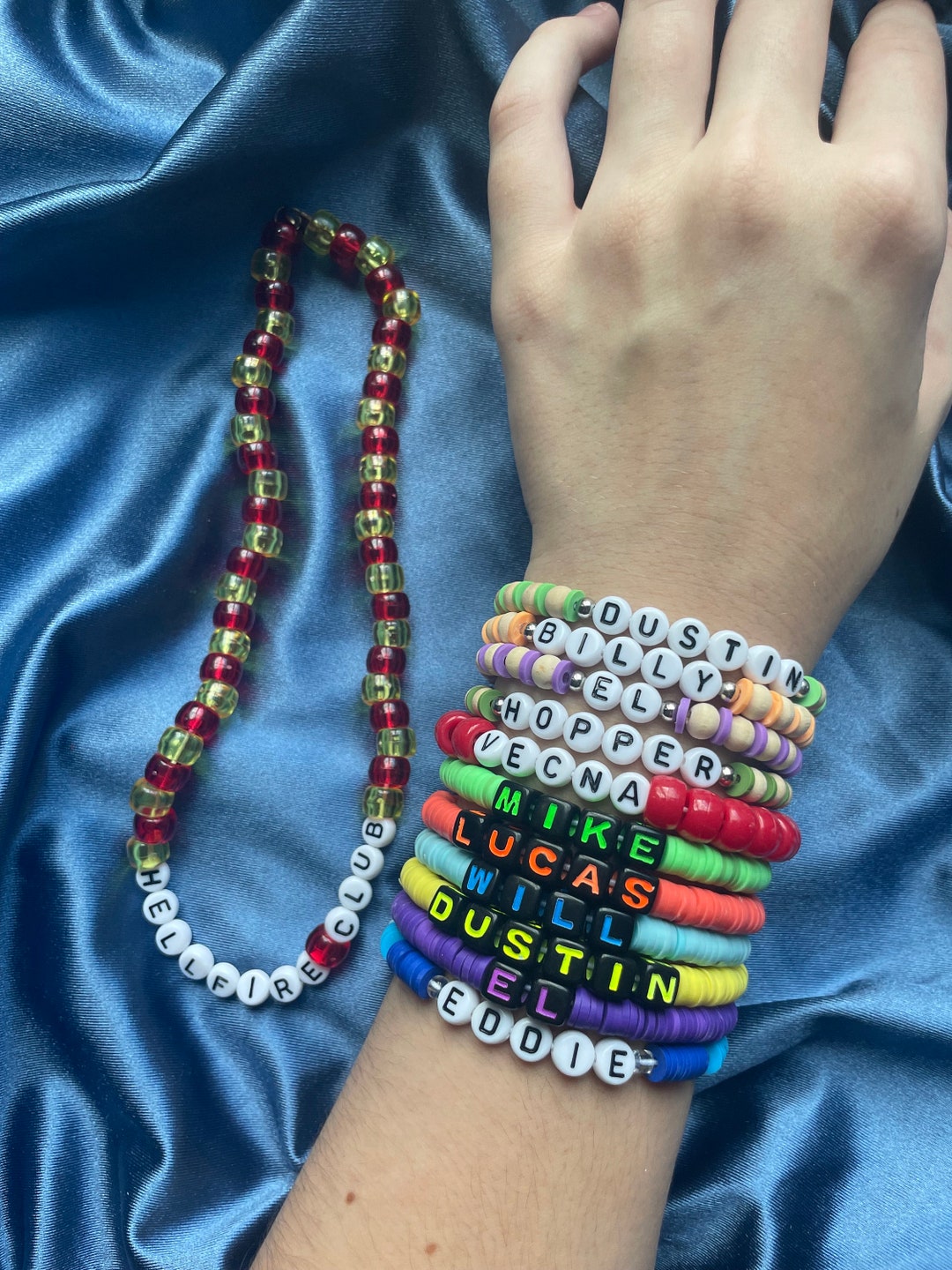 Stranger Things Character Beaded Bracelets, Stranger Things, St, St4 ...