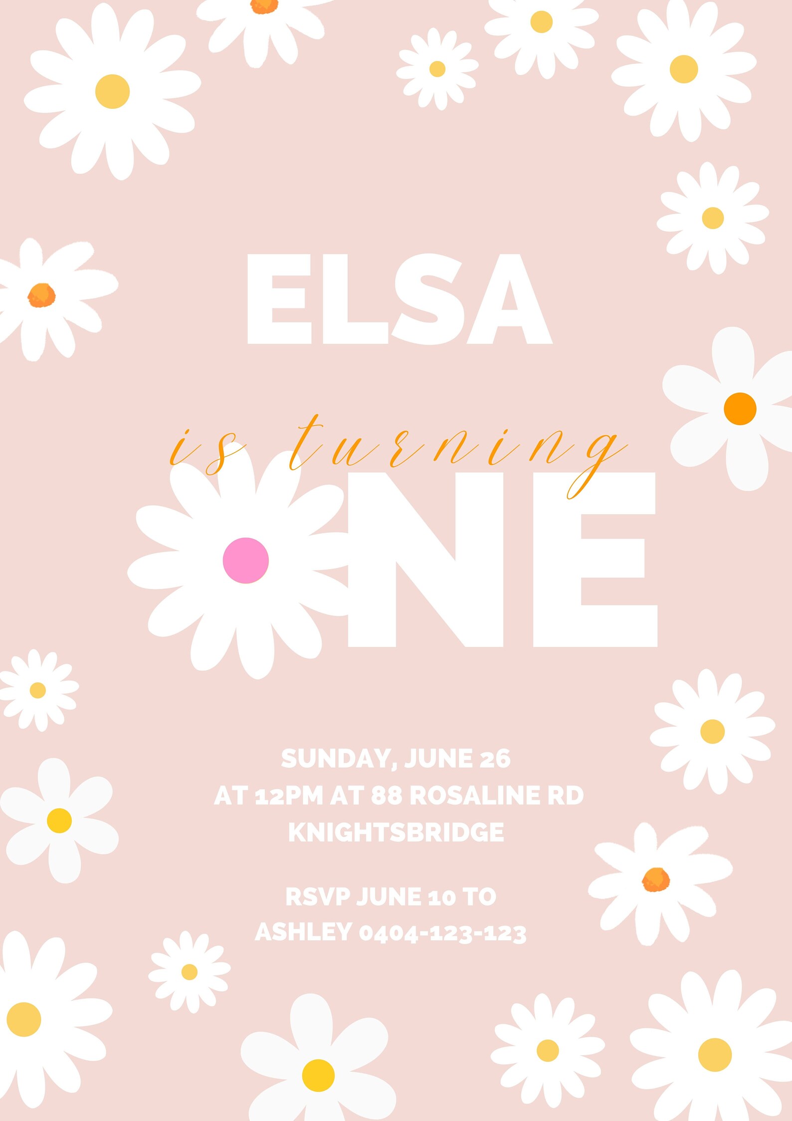 Floral Daisy Birthday Party Invitation Boho Daisy Wild One | Etsy