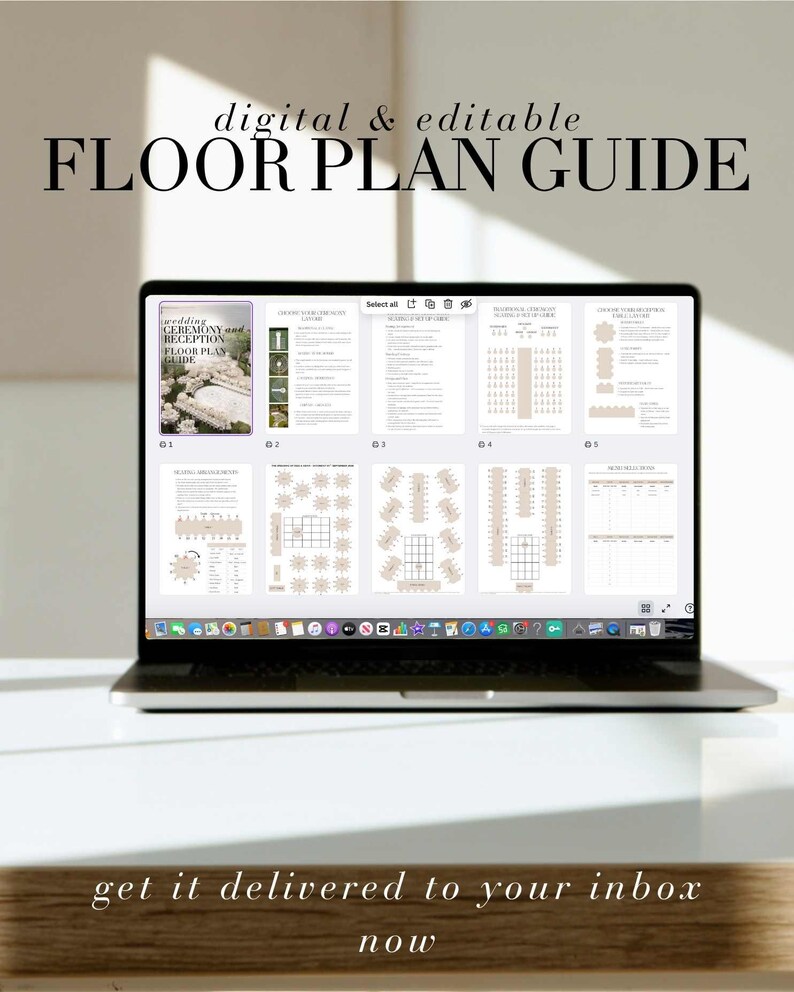 Wedding Floor Plan & Seating Chart | Editable Canva Template (digital ...