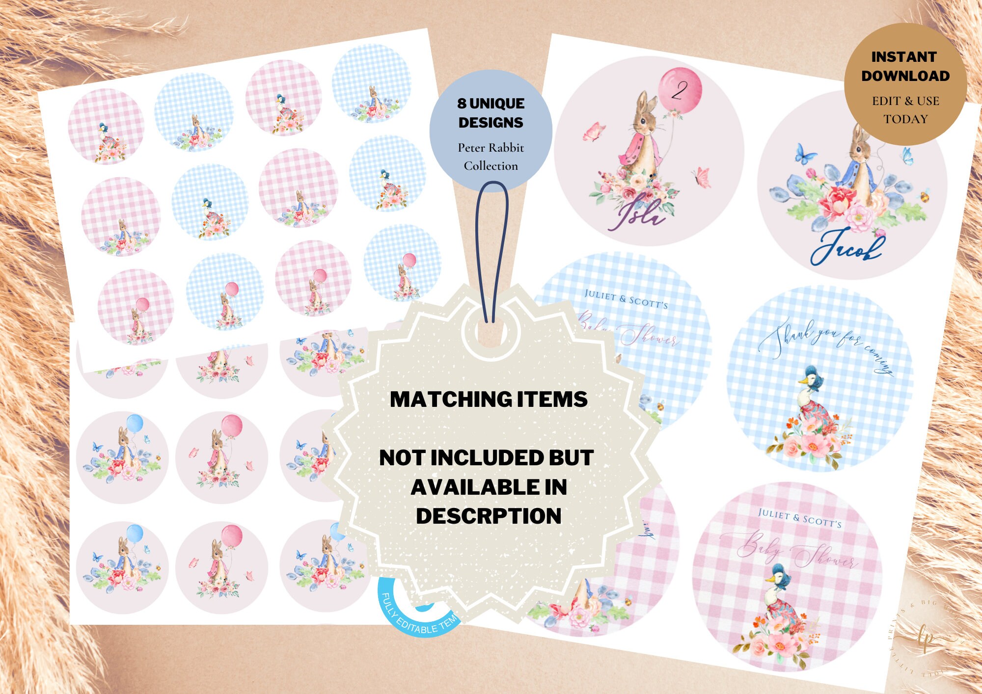 EDITABLE Peter Rabbit Birthday Milestone Poster - First Birthday Poster ...