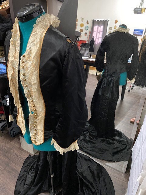 1870s Victorian Jacket and Skirt, Outer Coat With Dress Train, Frock ...