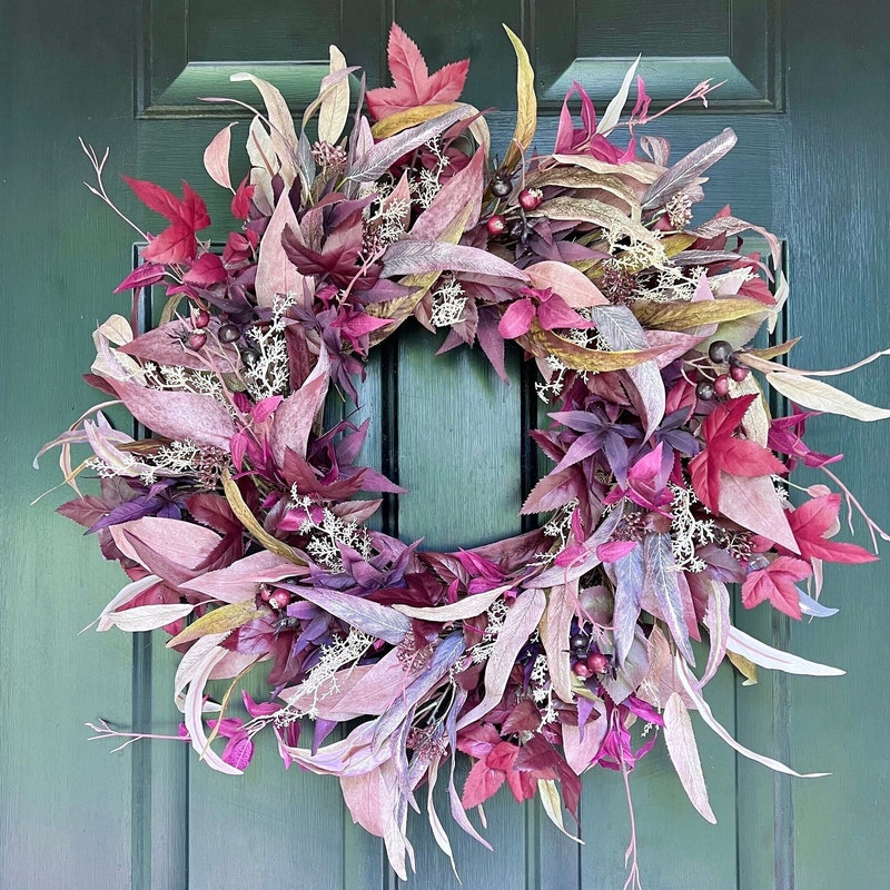 Purple Fall Wreath - Etsy
