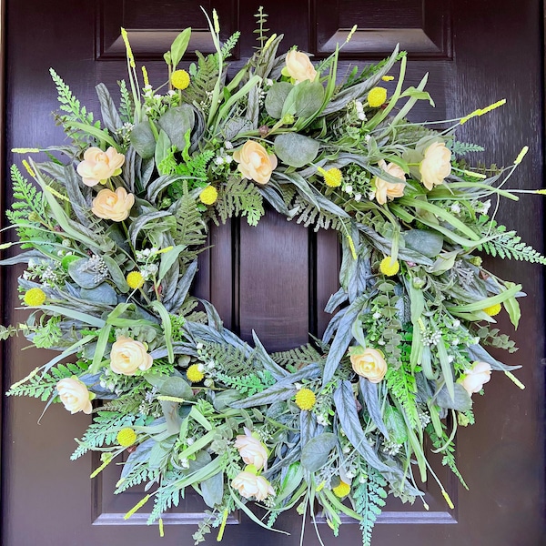 Modern Spring Wreath - Etsy