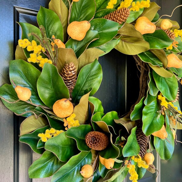 Modern Fall Wreath - Etsy