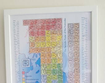 Postcode Map Poster - Etsy UK