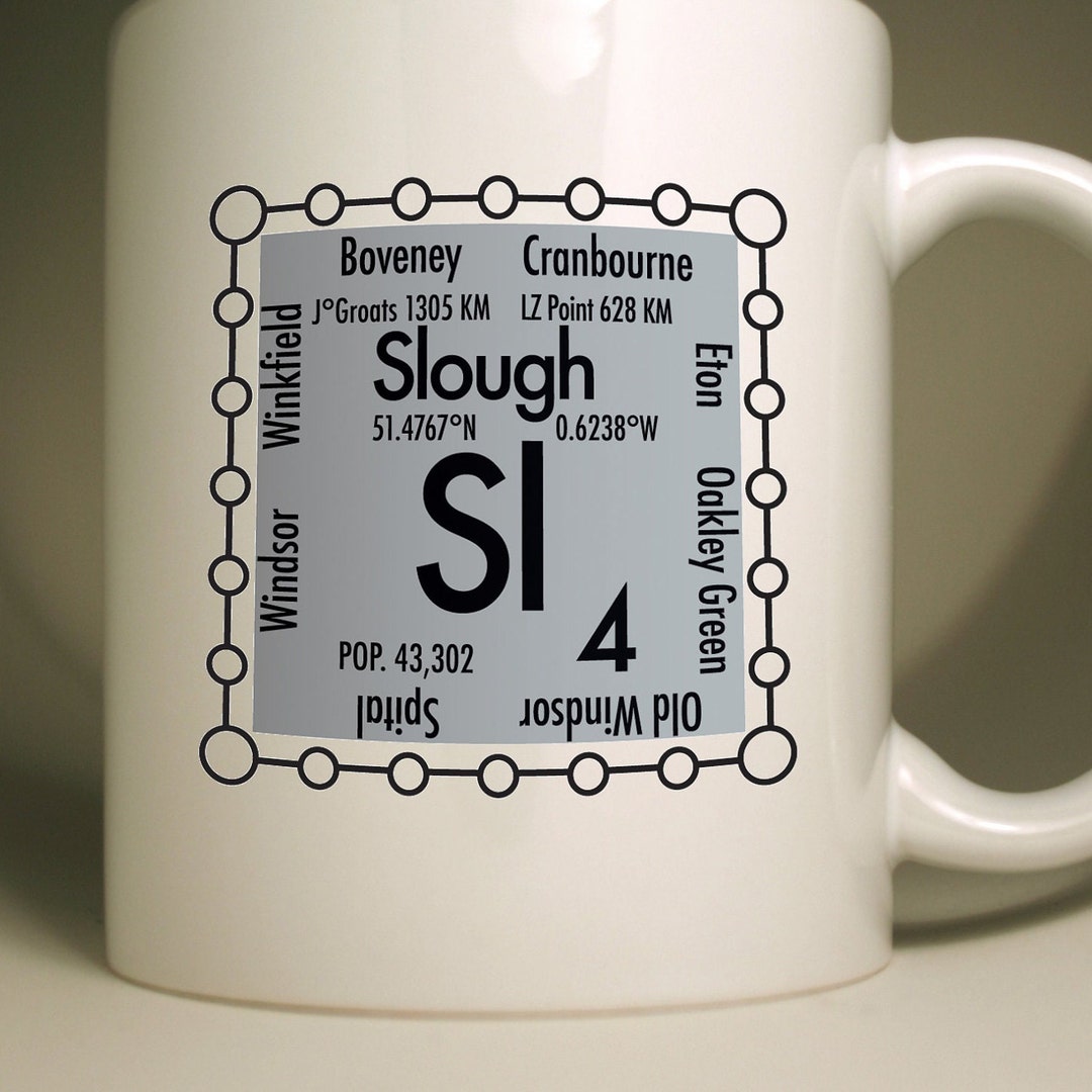 Slough Mug With a Chemistry Design: SL Postcodes - Etsy Ireland