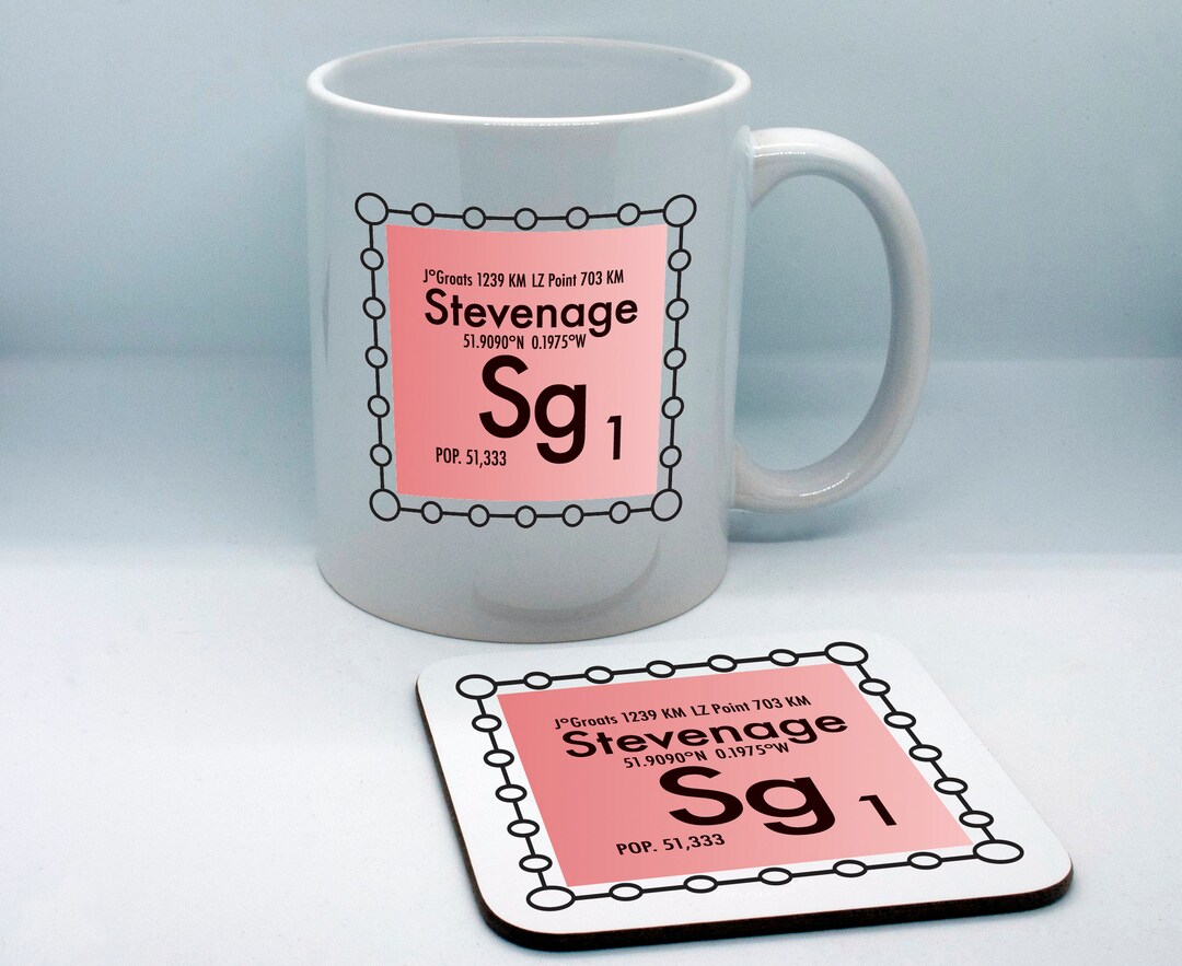 Stevenage Sg Postcode Mug and Coaster Personalised Science, Chemistry ... Stevenage Sg Postcode Mug and Coaster Personalised Science, Chemistry ...