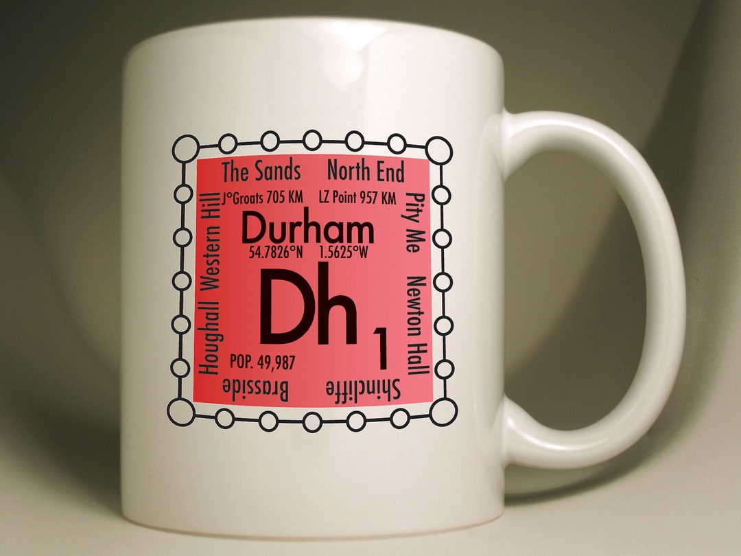 Durham Dh Postcode Mug With Personalised Science & Chemistry - Etsy