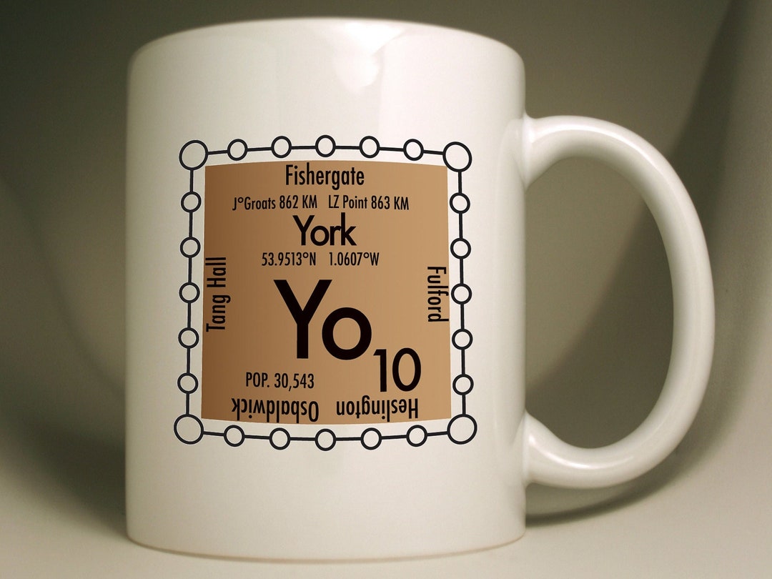 York Custom Yo Postcode Mug, UK Science Design - Etsy