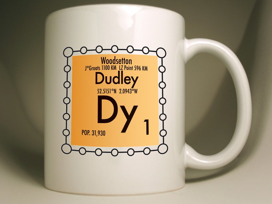 Dudley Mug With a Chemistry Design: DY Postcodes - Etsy UK