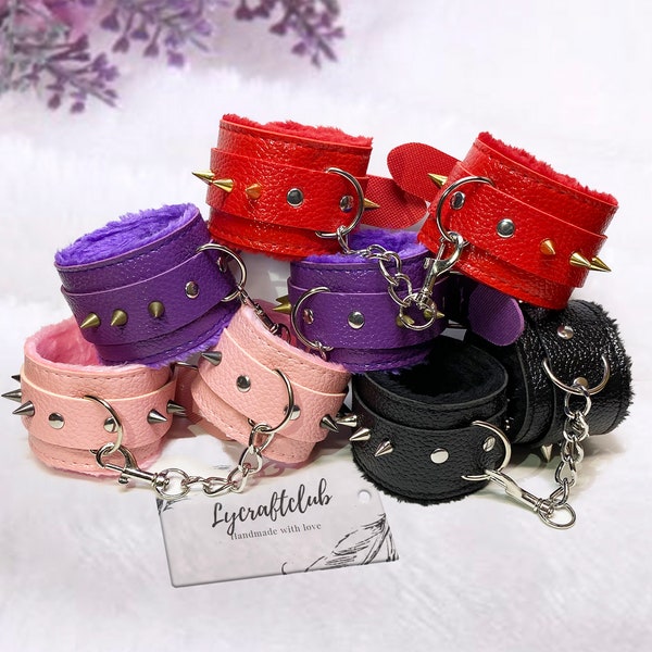 Fuzzy Pink Handcuff - Etsy