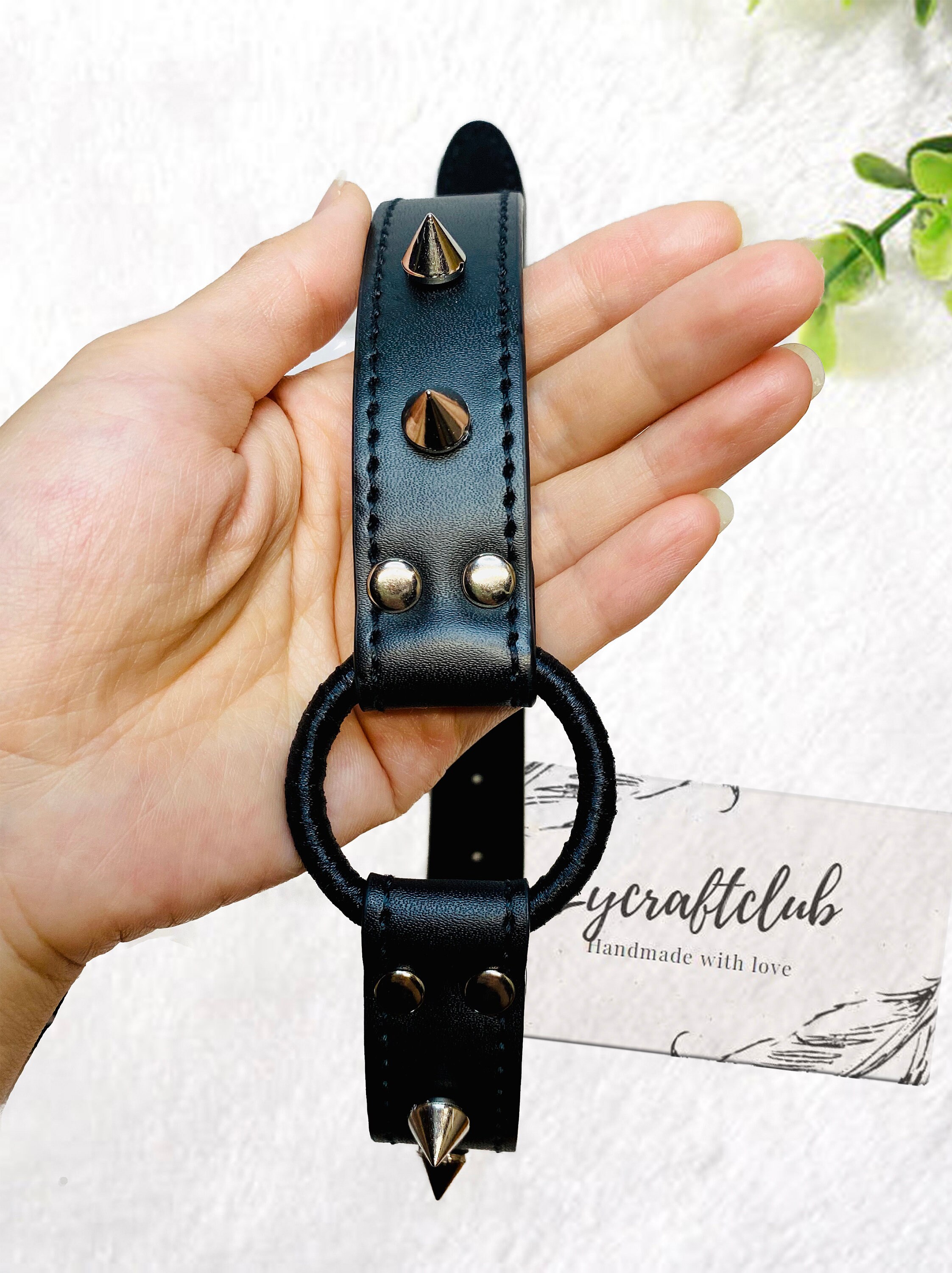 Custom Made Welcome Punk Style Spike Rivet Oral Sex Slave Bondage BDSM ...