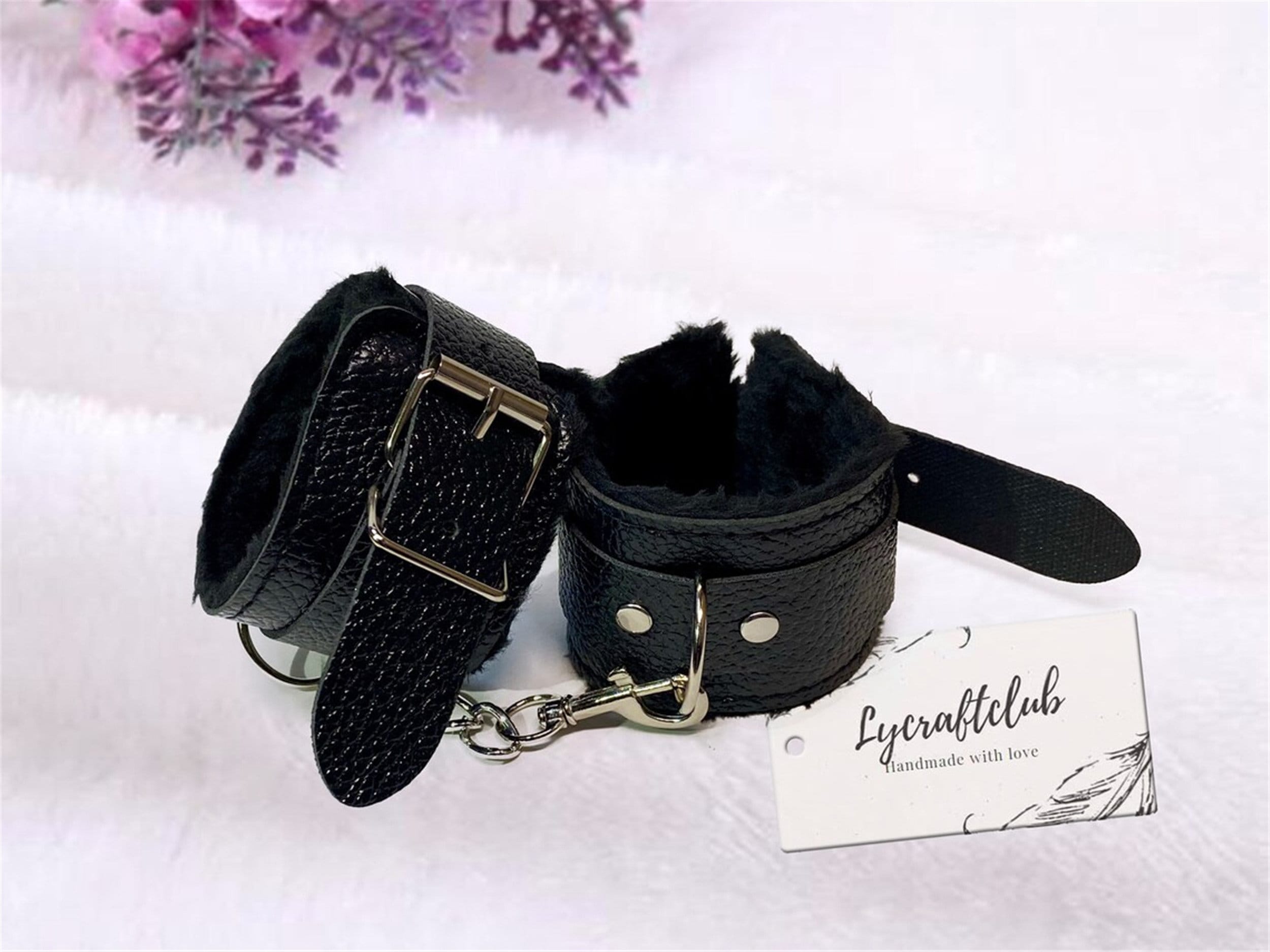 Punk Furry Cuff Set | Adjustable Faux Leather Cosplay & Costume Spike ...