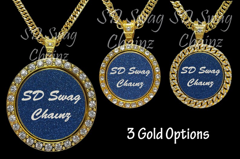 Custom Spinning Swag Chain Necklace Gold or Silver Jewelry | Etsy