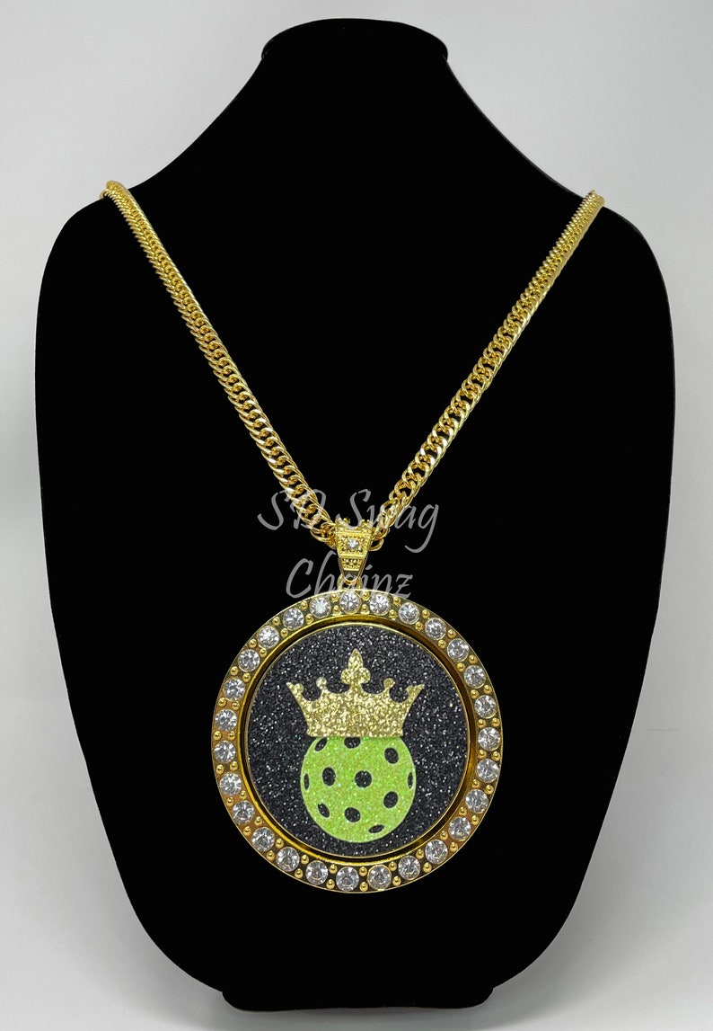 Pickleball Royalty Spinning Swag Chain Necklace Custom Gold - Etsy