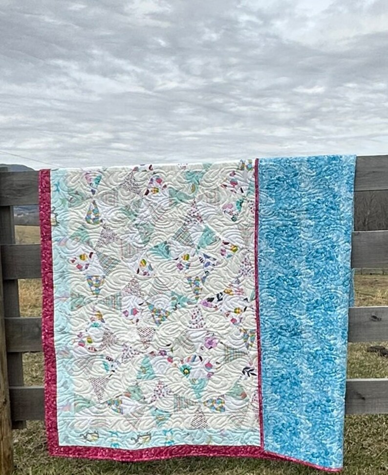 Spinning Pie Plates Quilt Full Size Quilt 70x79 From Patchwork - Etsy