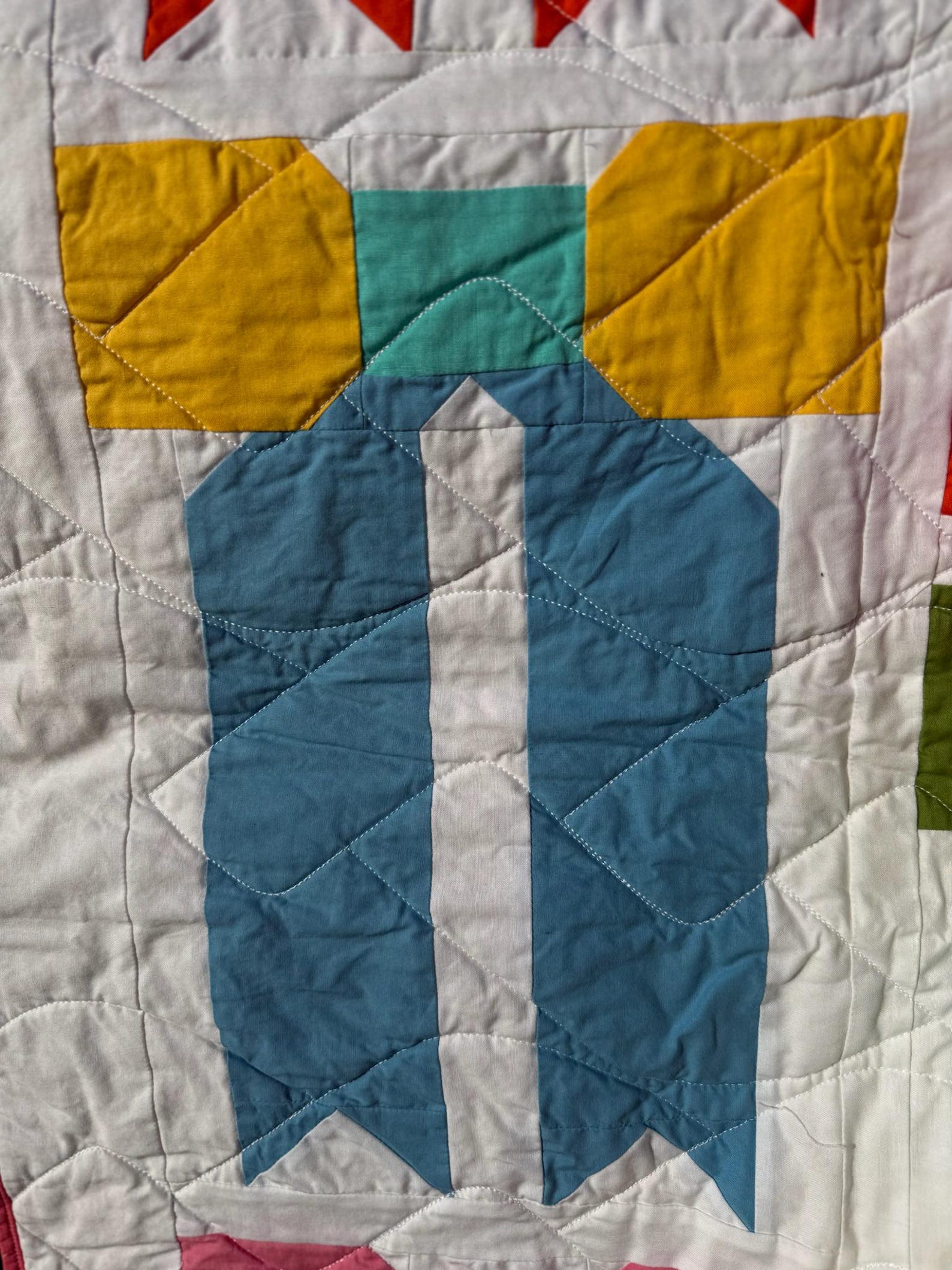 Modern Bows Quilt – Handmade Modern Throw - Etsy
