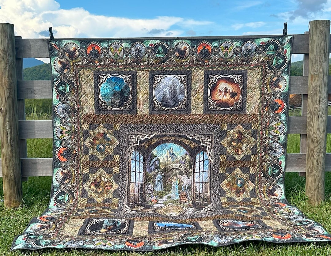 Gamer Quilt: Full Size Cotton Patchwork Quilt - Legendary Journeys 75 ...