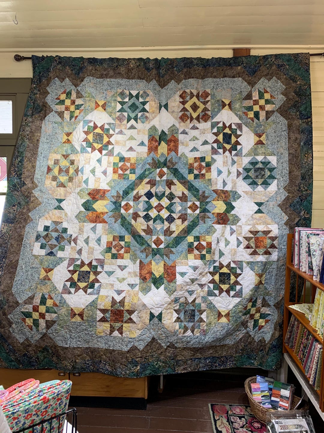 Windsong Pattern Quilt 107x107 Stunning King Size Quilt - Etsy