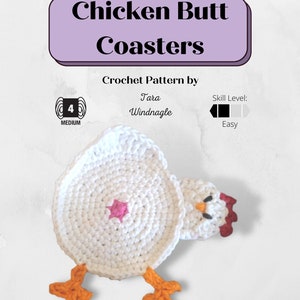 Crochet Pattern, Goat Butt Coaster DIGITAL DOWNLOAD - Etsy