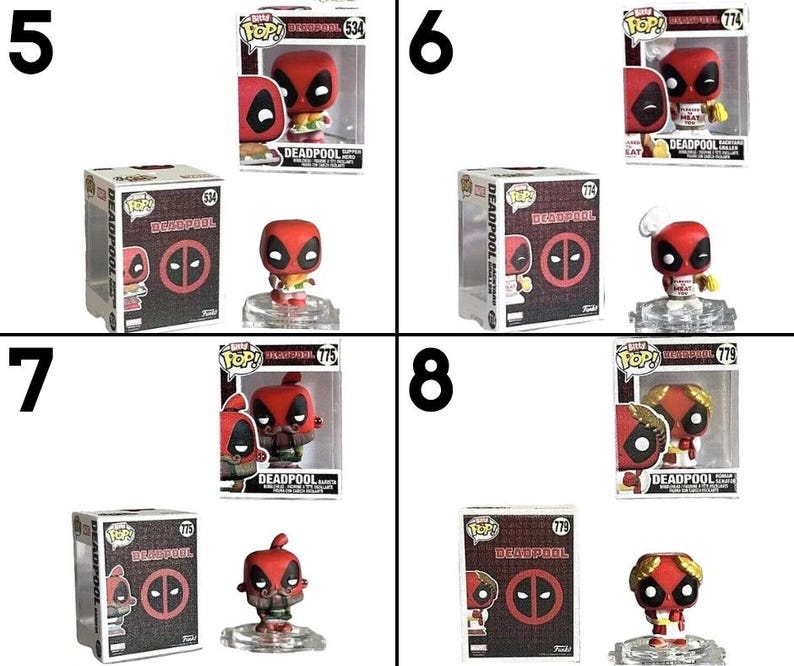 Funko Bitty Pop Deadpool Collection, Choose Your Favorite! - Etsy