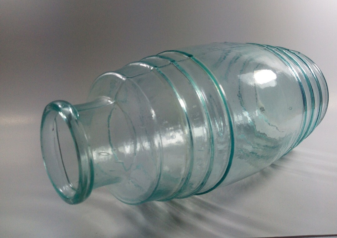 Beautiful 1/2 Gallon AQUA JOSHUA WRIGHT Pickle Jar With an Applied Lip ...