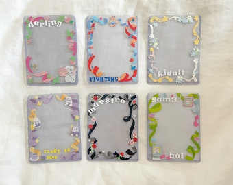 Zerobaseone Inspired Deco Toploaders Kpop Photocard Holders - Etsy